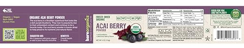 Versatile acai powder for recipes