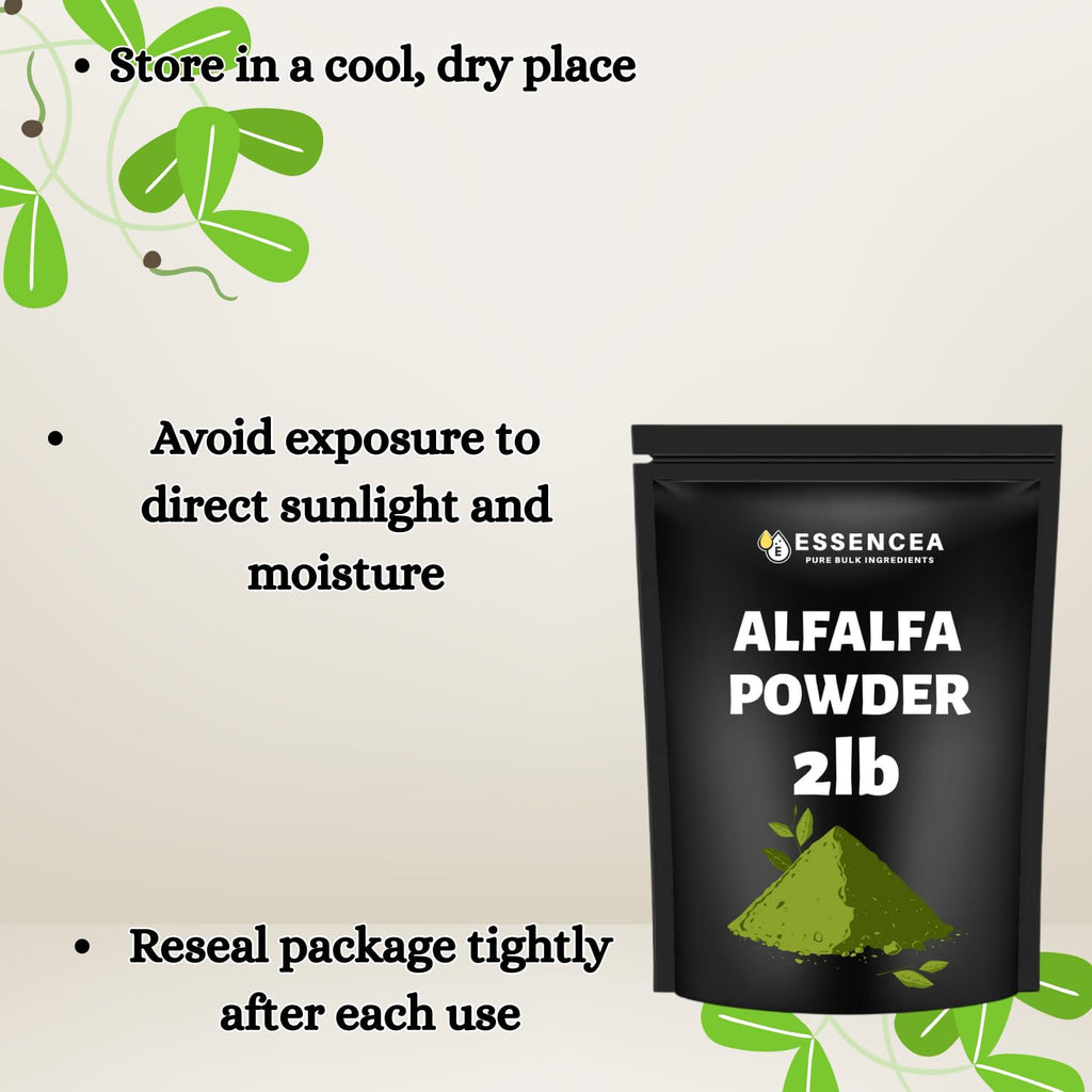 Versatile alfalfa powder for recipes