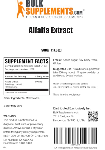 versatile alfalfa supplement for recipes