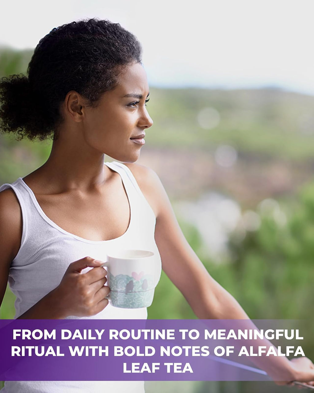 Versatile alfalfa tea for wellness