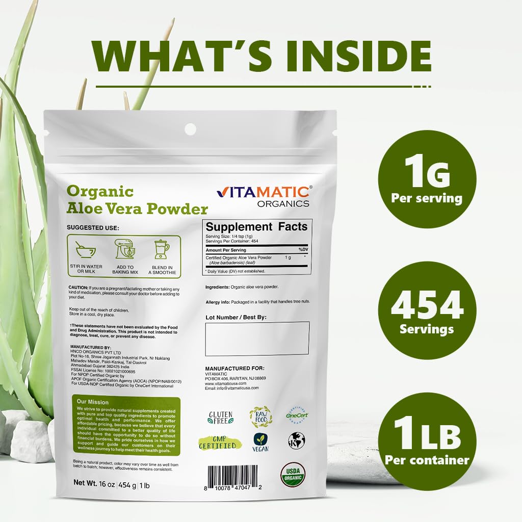 versatile aloe vera powder for recipes