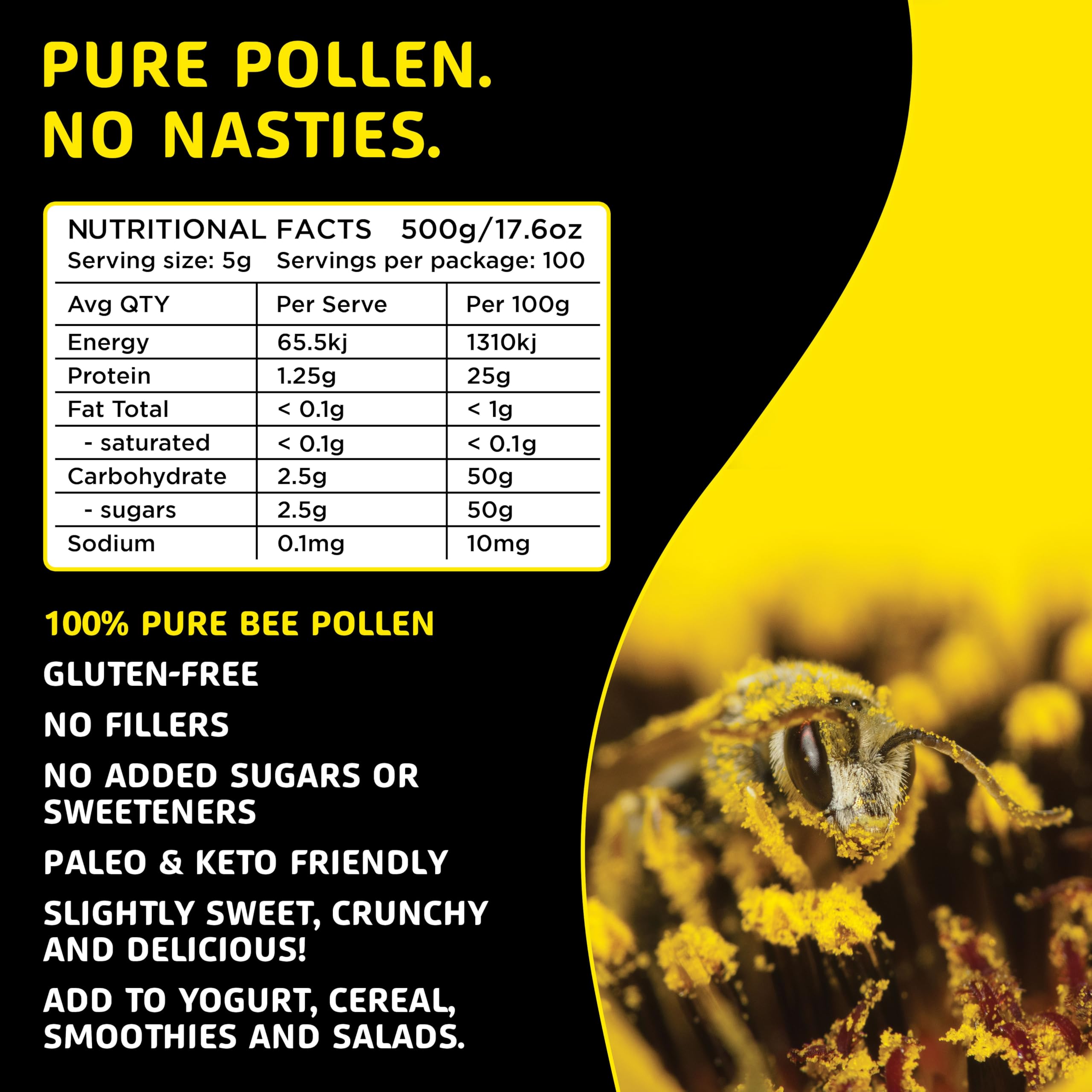 versatile bee pollen for smoothies