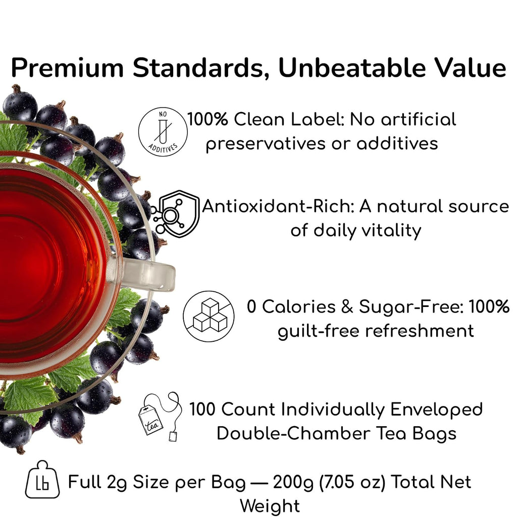 Versatile blackcurrant tea for any occasion