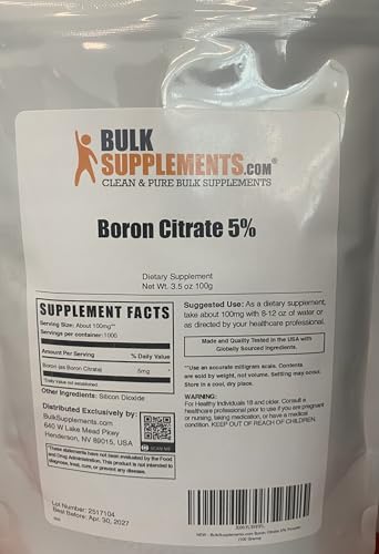 Versatile boron powder for supplements