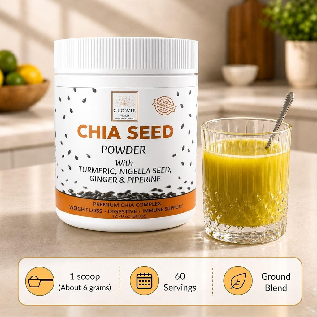 Versatile chia seed powder for recipes