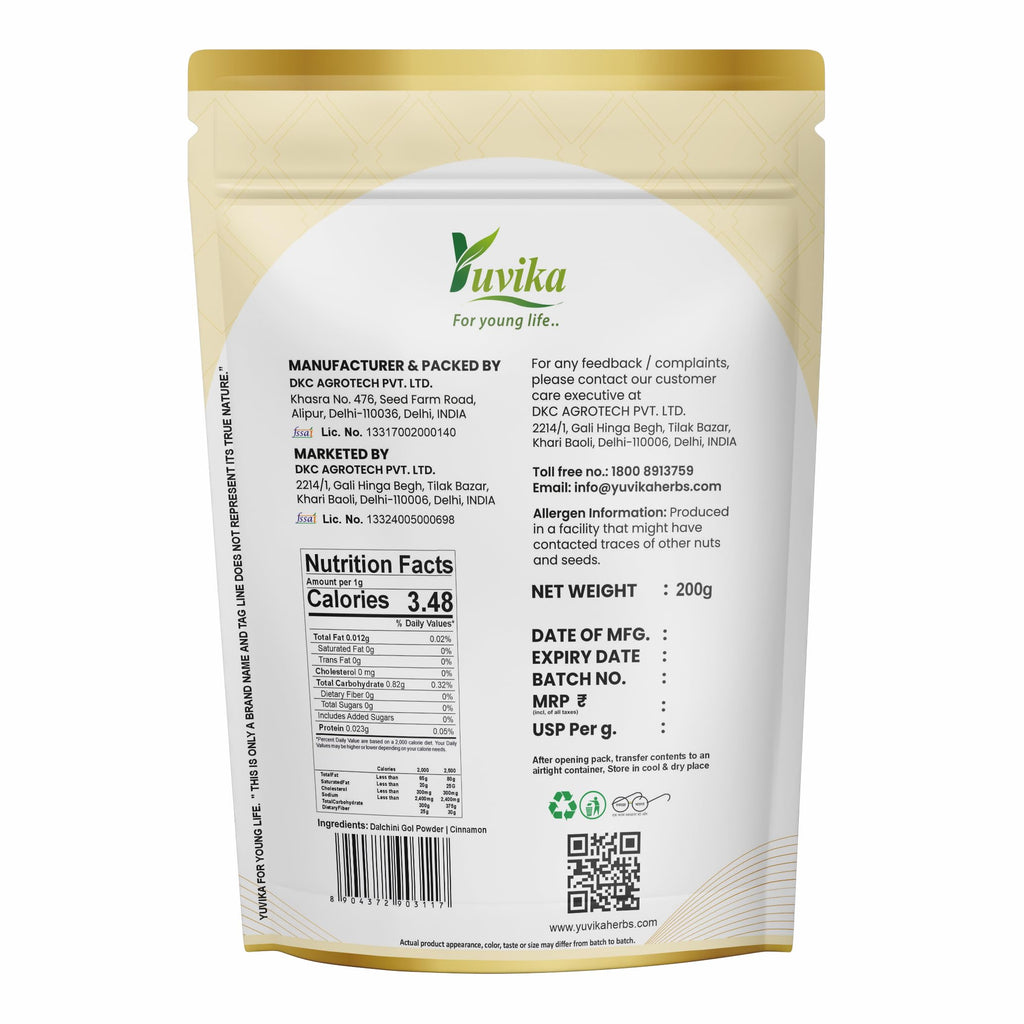 Versatile cinnamon powder for desserts