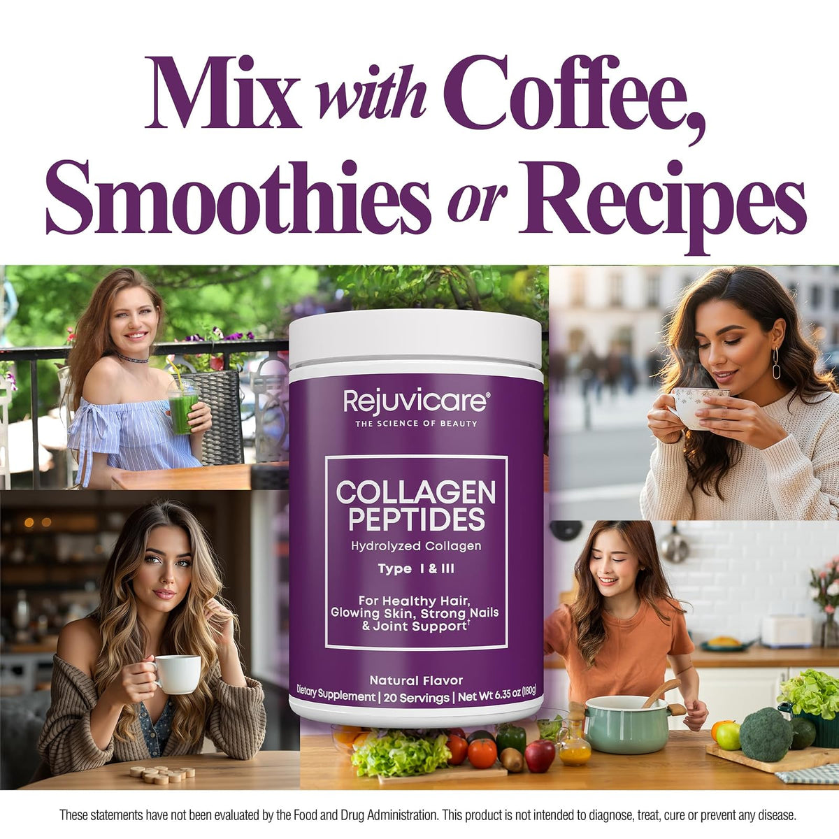 Versatile collagen powder for recipes
