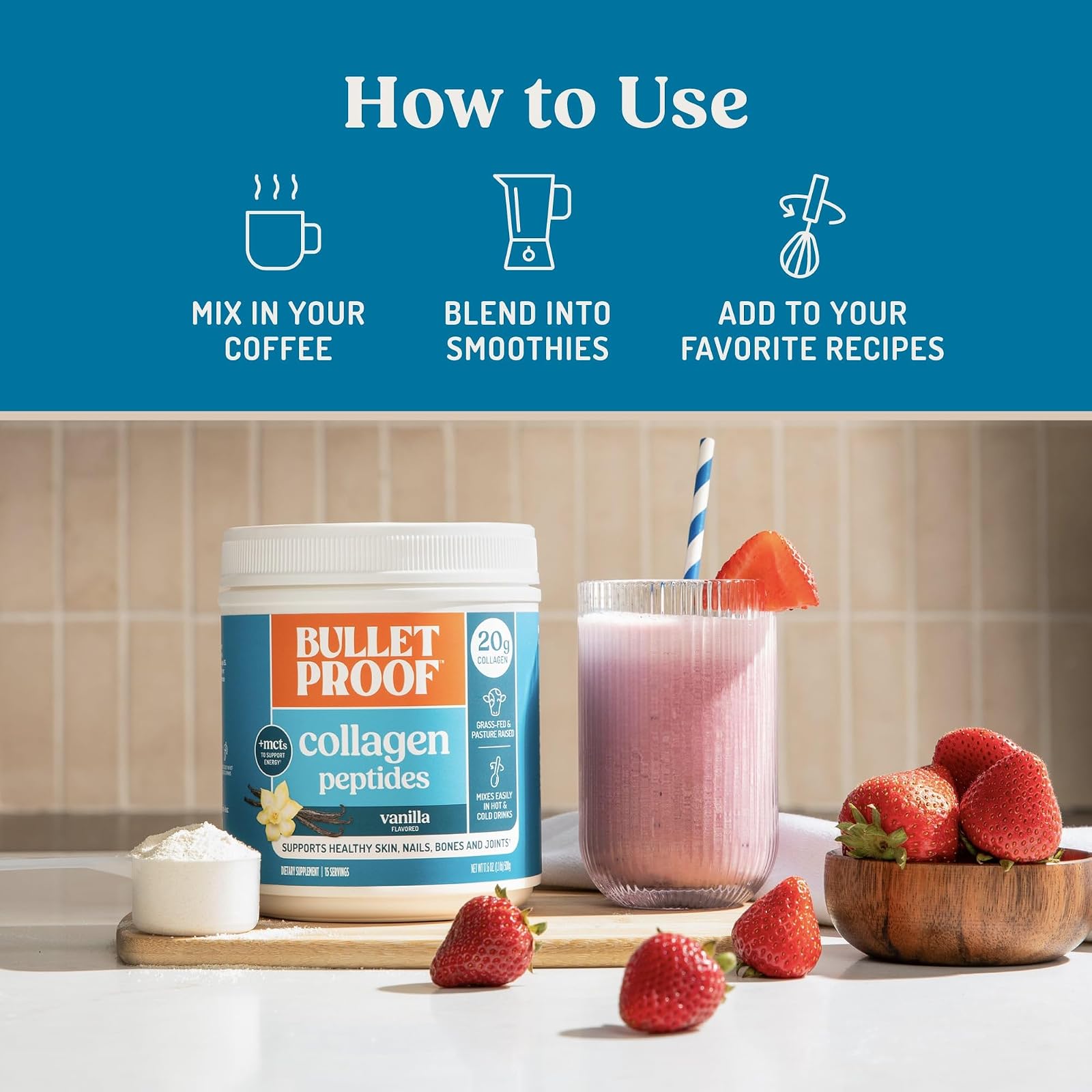 versatile collagen powder for smoothies