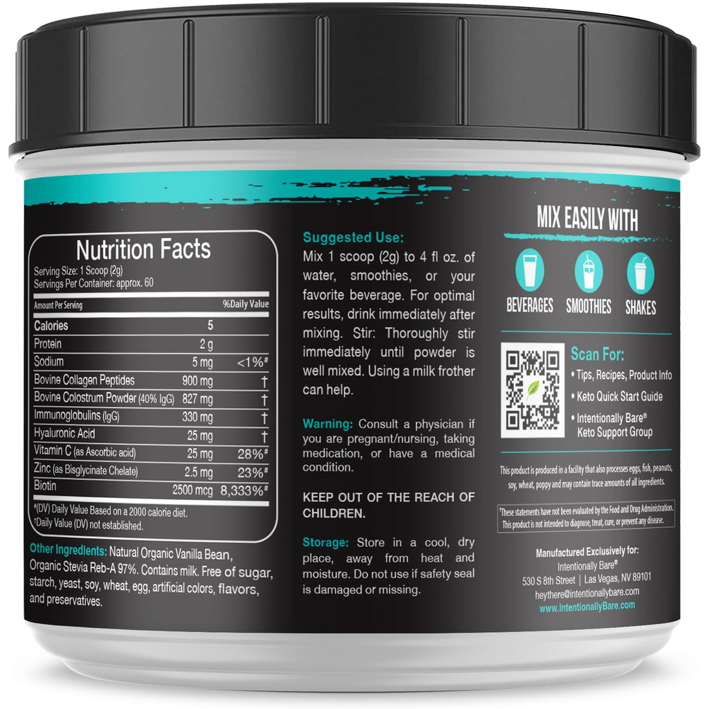 Versatile colostrum powder for smoothies