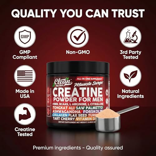 Versatile creatine powder for daily use