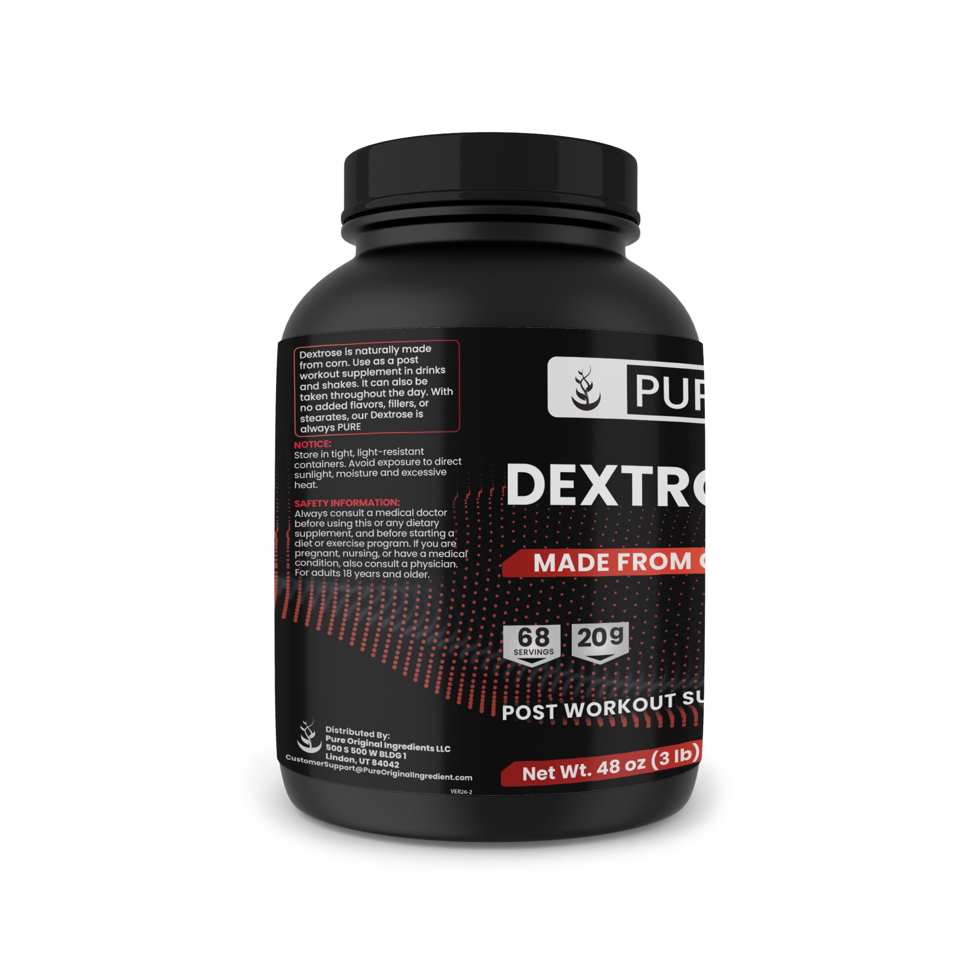 Versatile dextrose for sweetening recipes