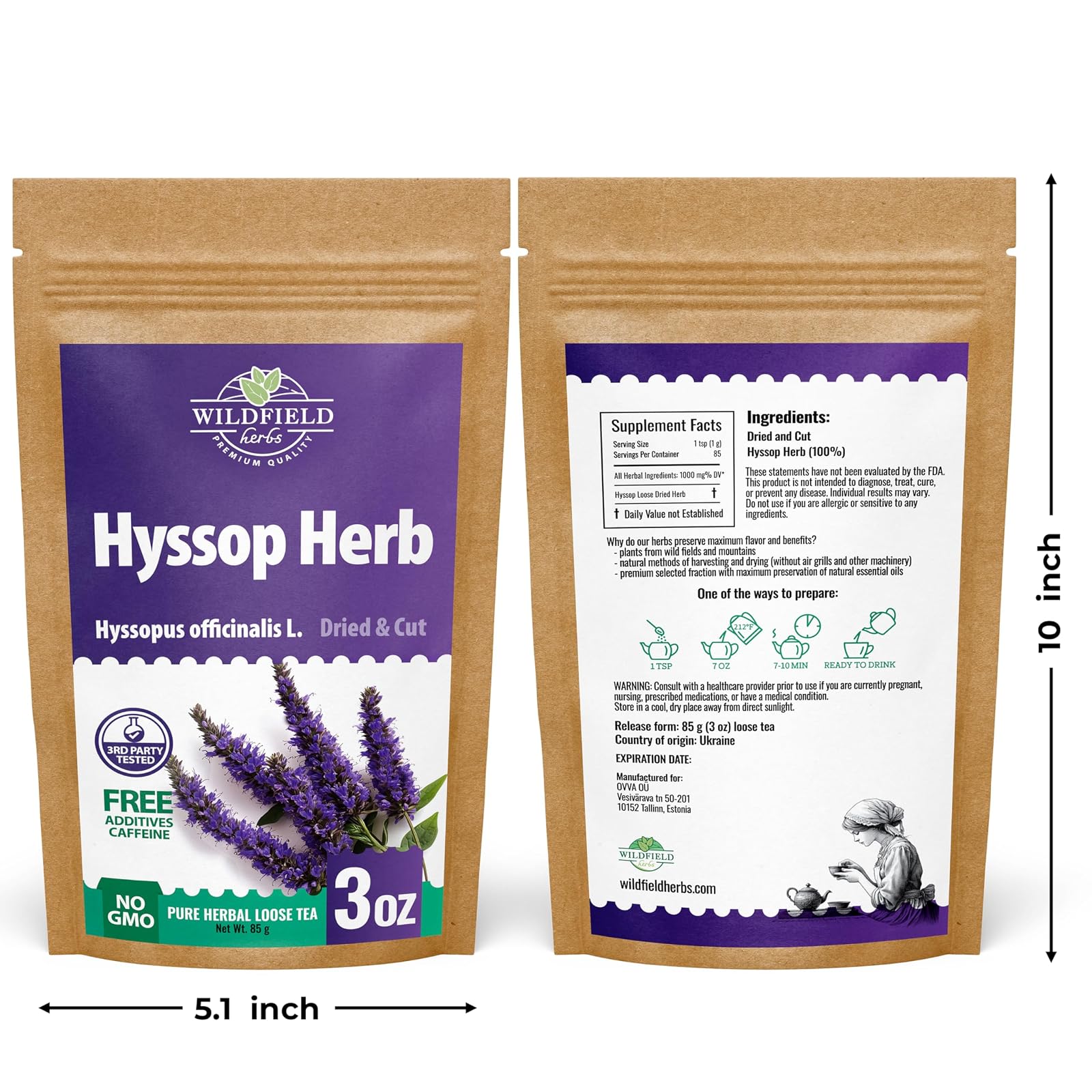 versatile dried hyssop for herbal infusions