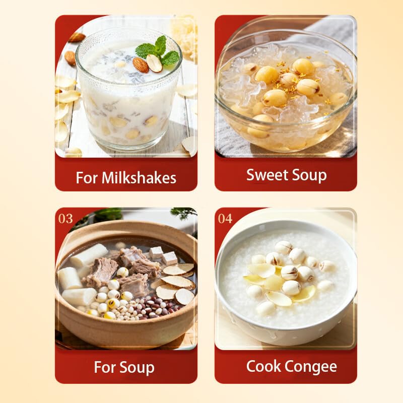 Versatile dried lotus seeds for cooking