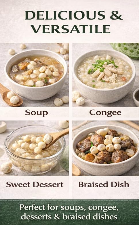 versatile dried lotus seeds for infusions