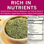 Versatile dried mint for green tea bags