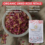 Versatile dried rose petals for tea recipes