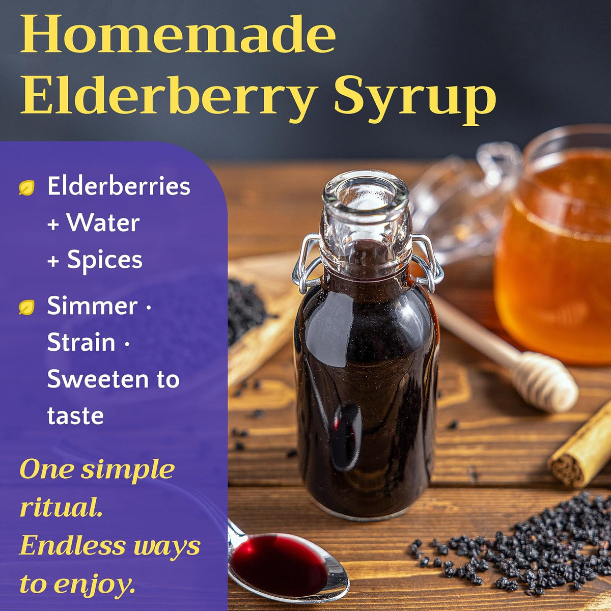 Versatile elderberry for smoothies and teas