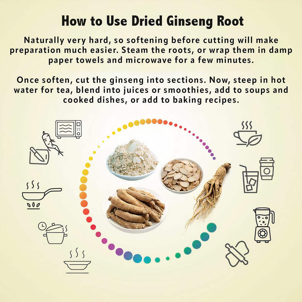 versatile ginseng for cooking and drinks