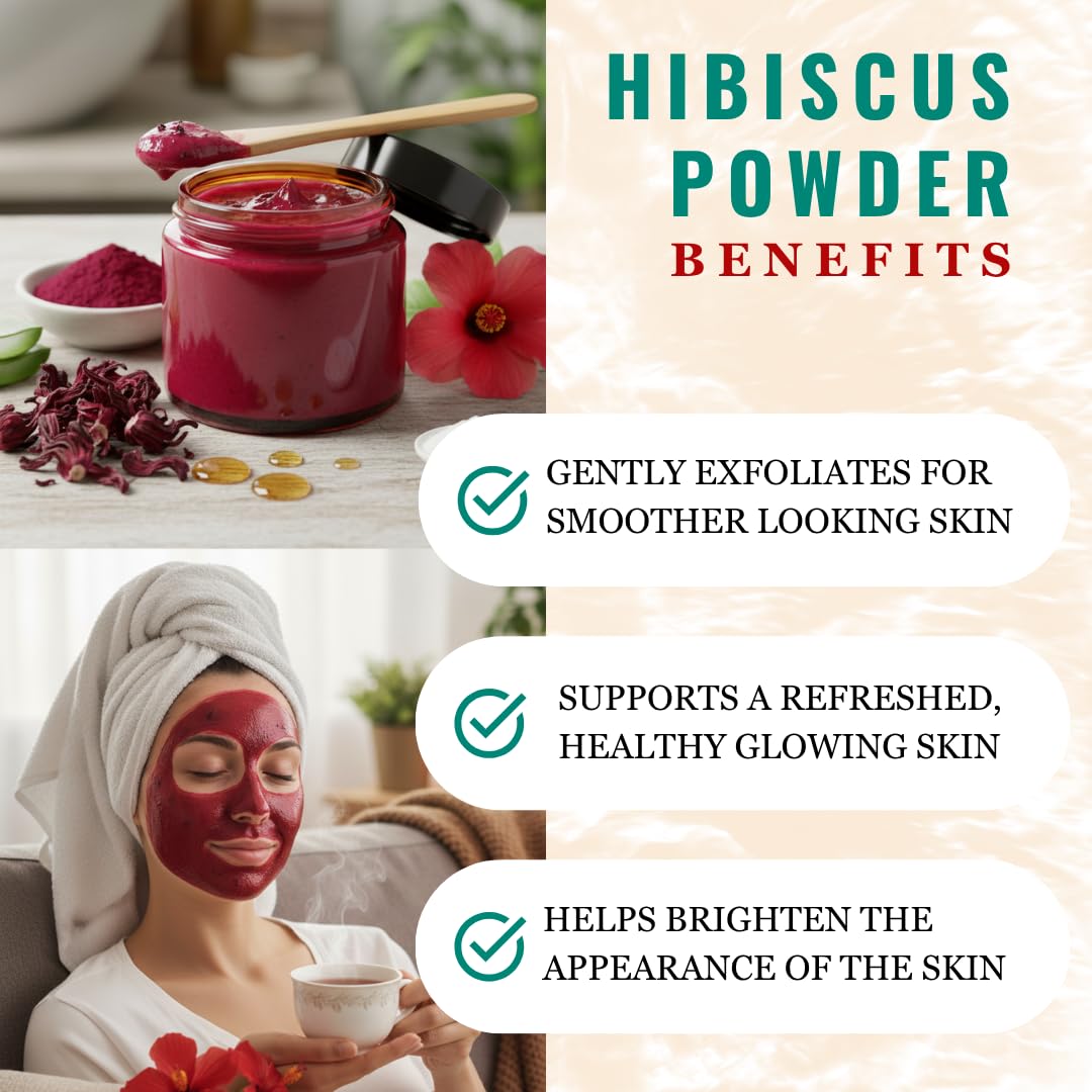 Versatile hibiscus powder for herbal infusions