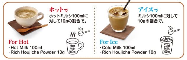 Versatile hojicha powder recipes