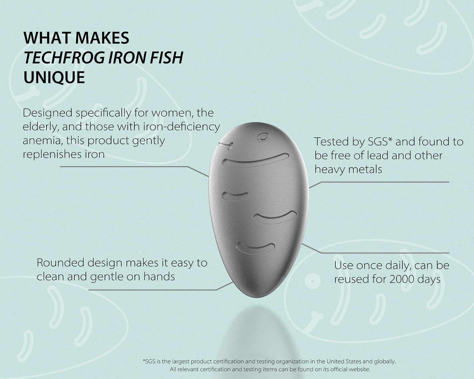 Versatile iron fish for various recipes