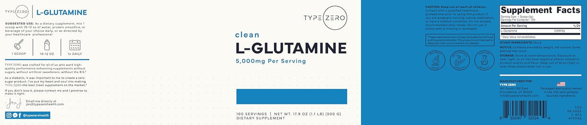 Versatile l-glutamine for daily nutrition