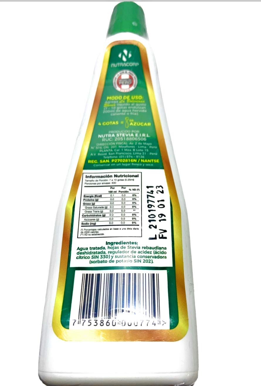 versatile La Boliviana stevia for beverages