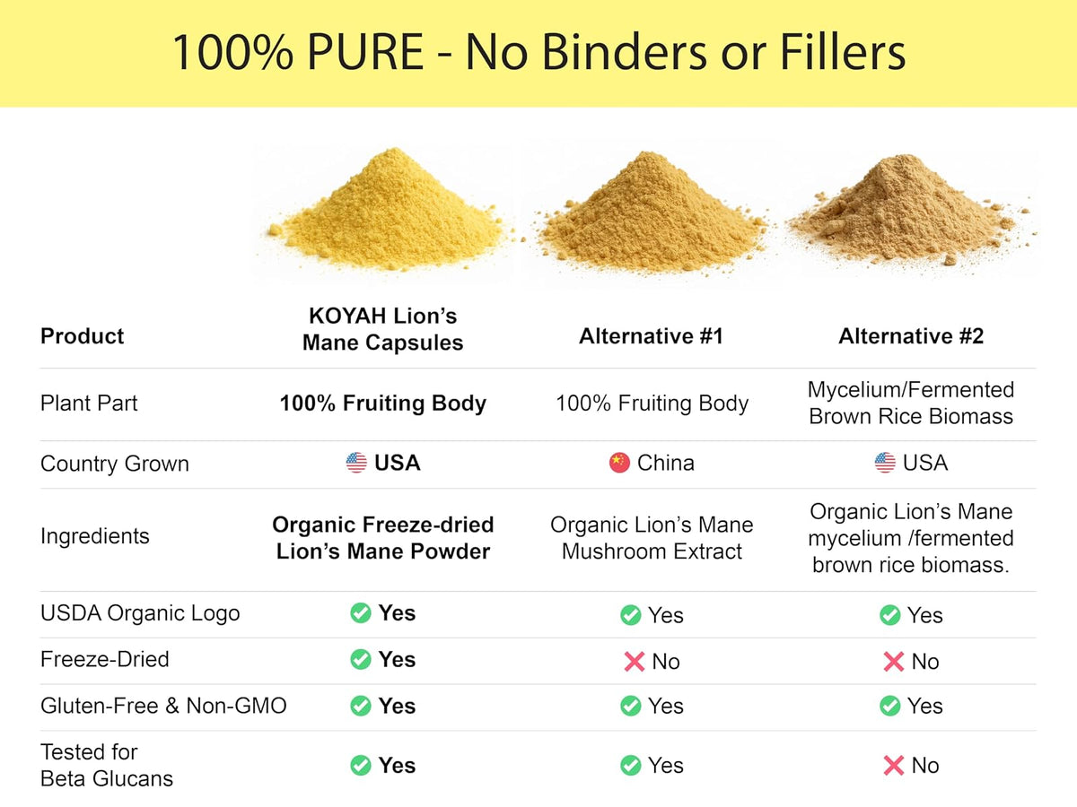 Versatile Lion's Mane powder for smoothies