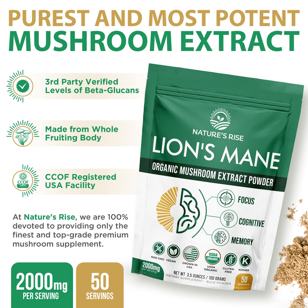 Versatile Lions Mane mushrooms for smoothies
