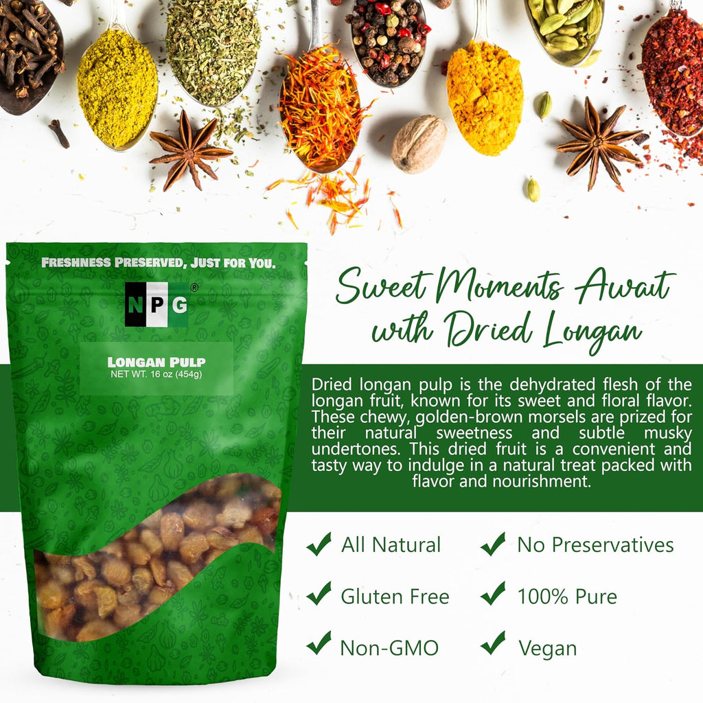 versatile longan pulp for herbal detox tea