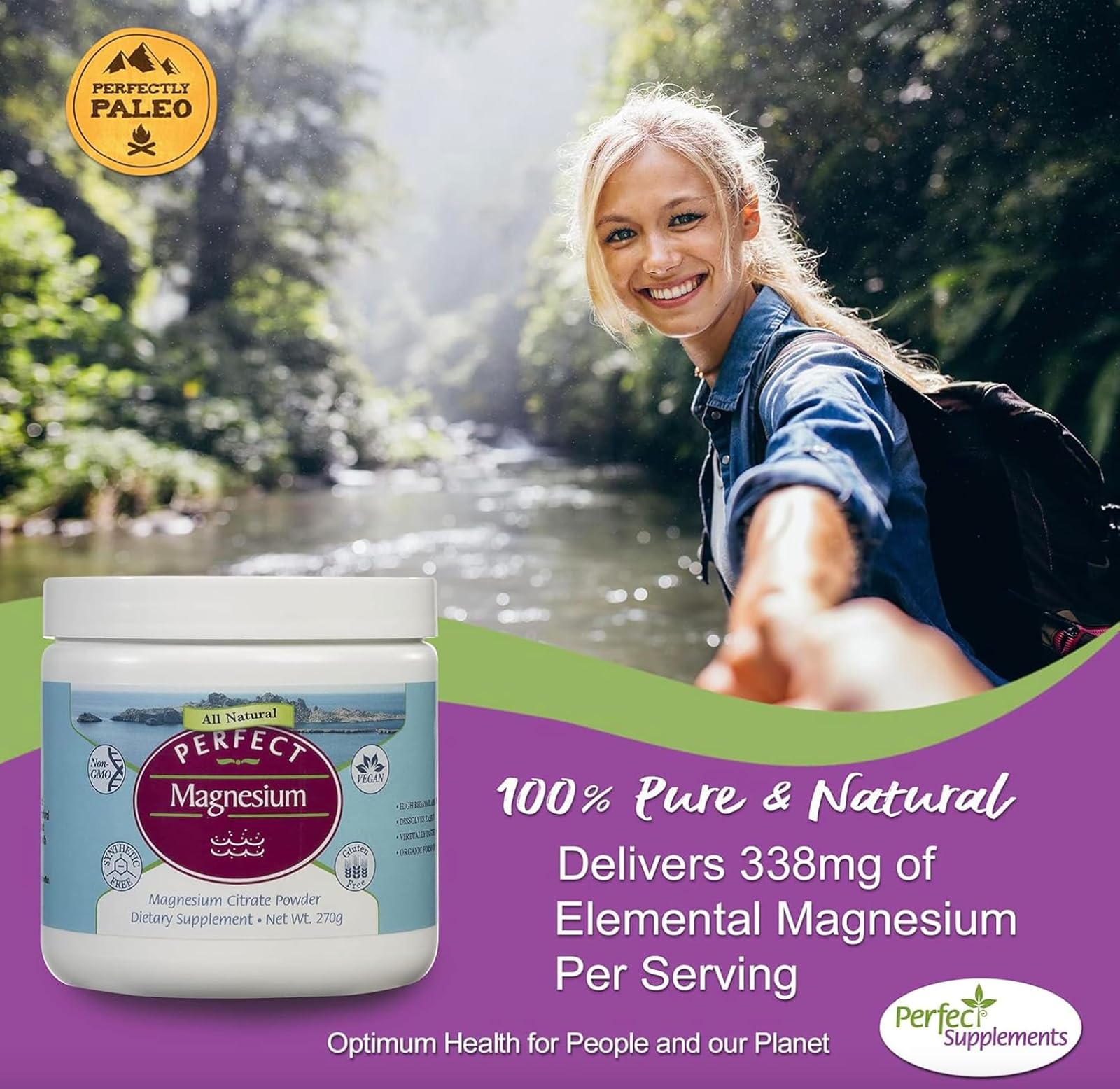 Versatile magnesium powder for overall health