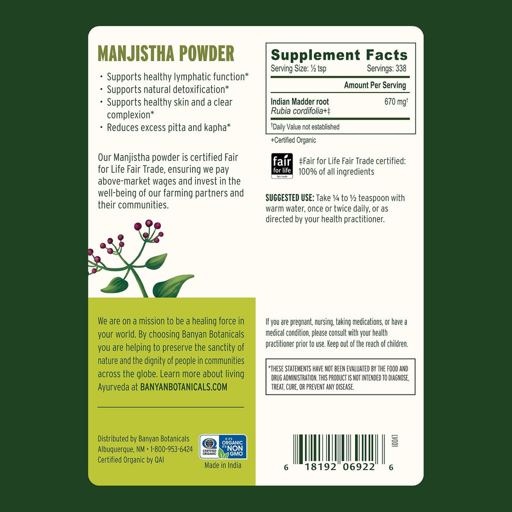 versatile manjistha powder for wellness