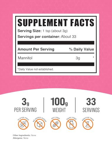 Versatile mannitol for vitamin blends