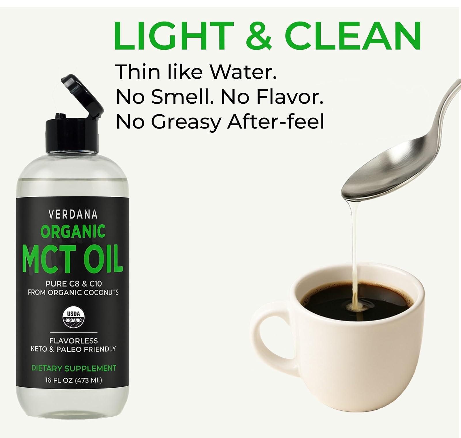 Versatile MCT oil for cooking