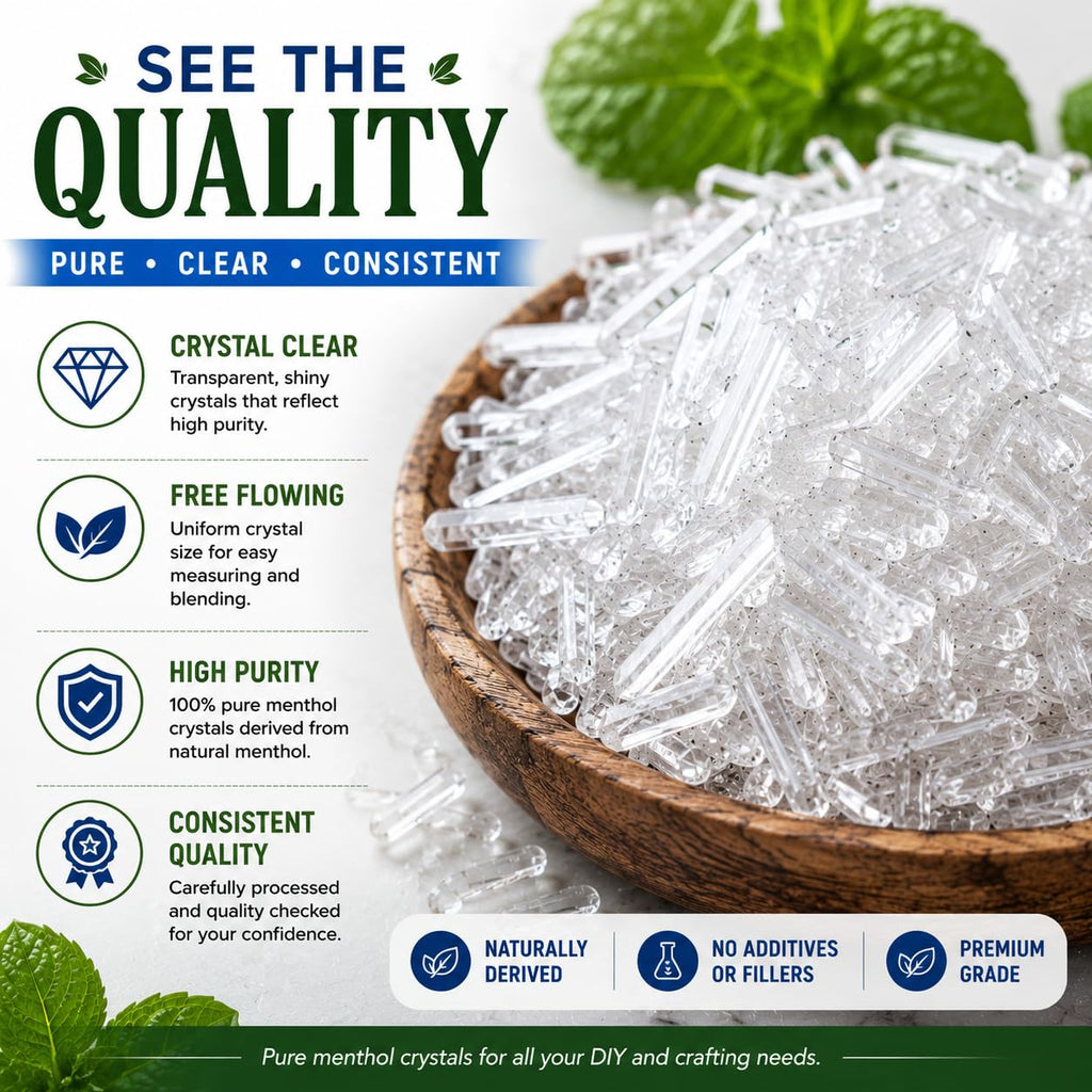 versatile menthol crystals for DIY