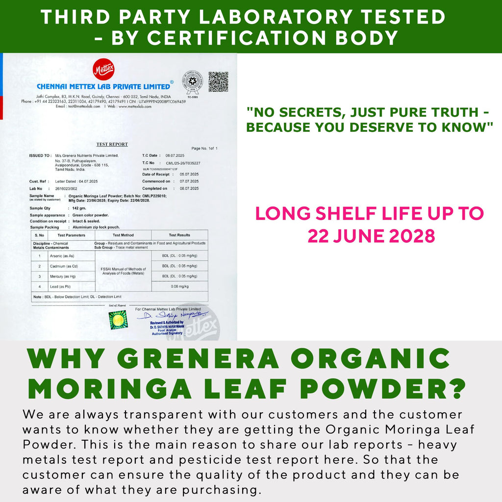 versatile moringa for baking and cooking