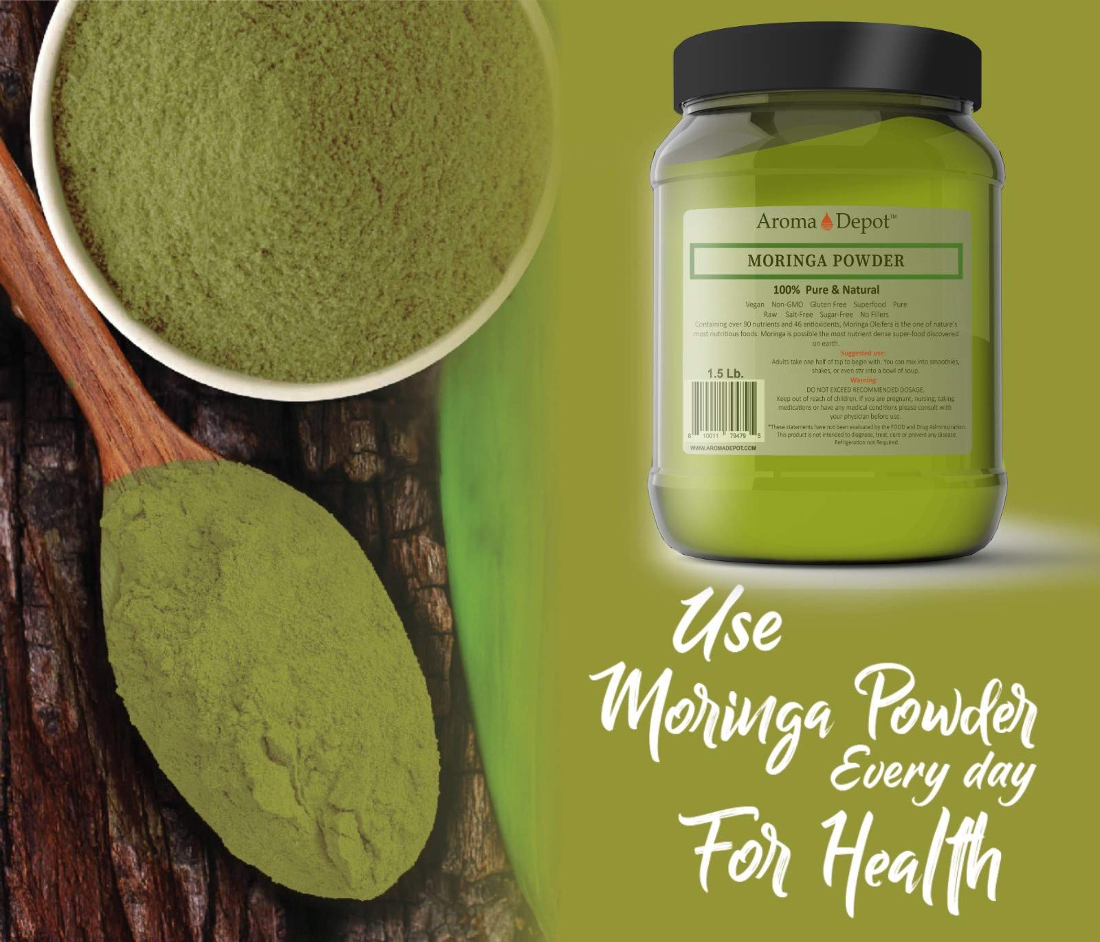 Versatile Moringa leaf powder for cooking