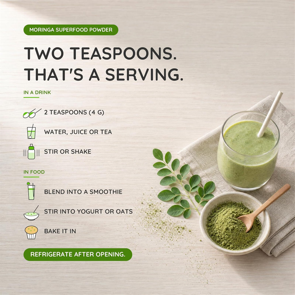 versatile moringa leaf powder supplement