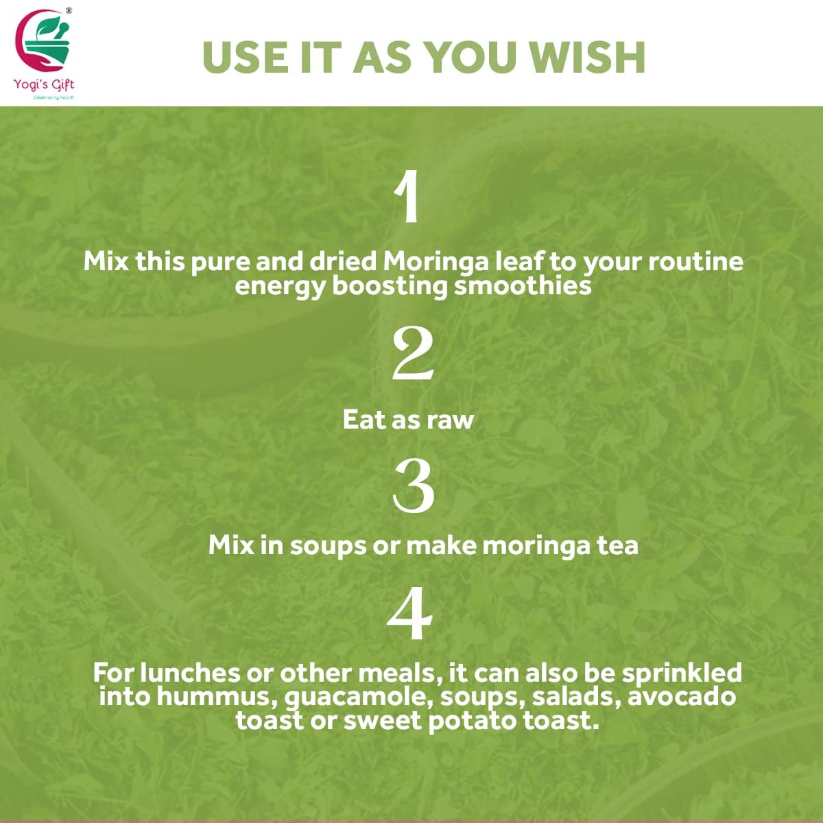 versatile Moringa leaves for brewing