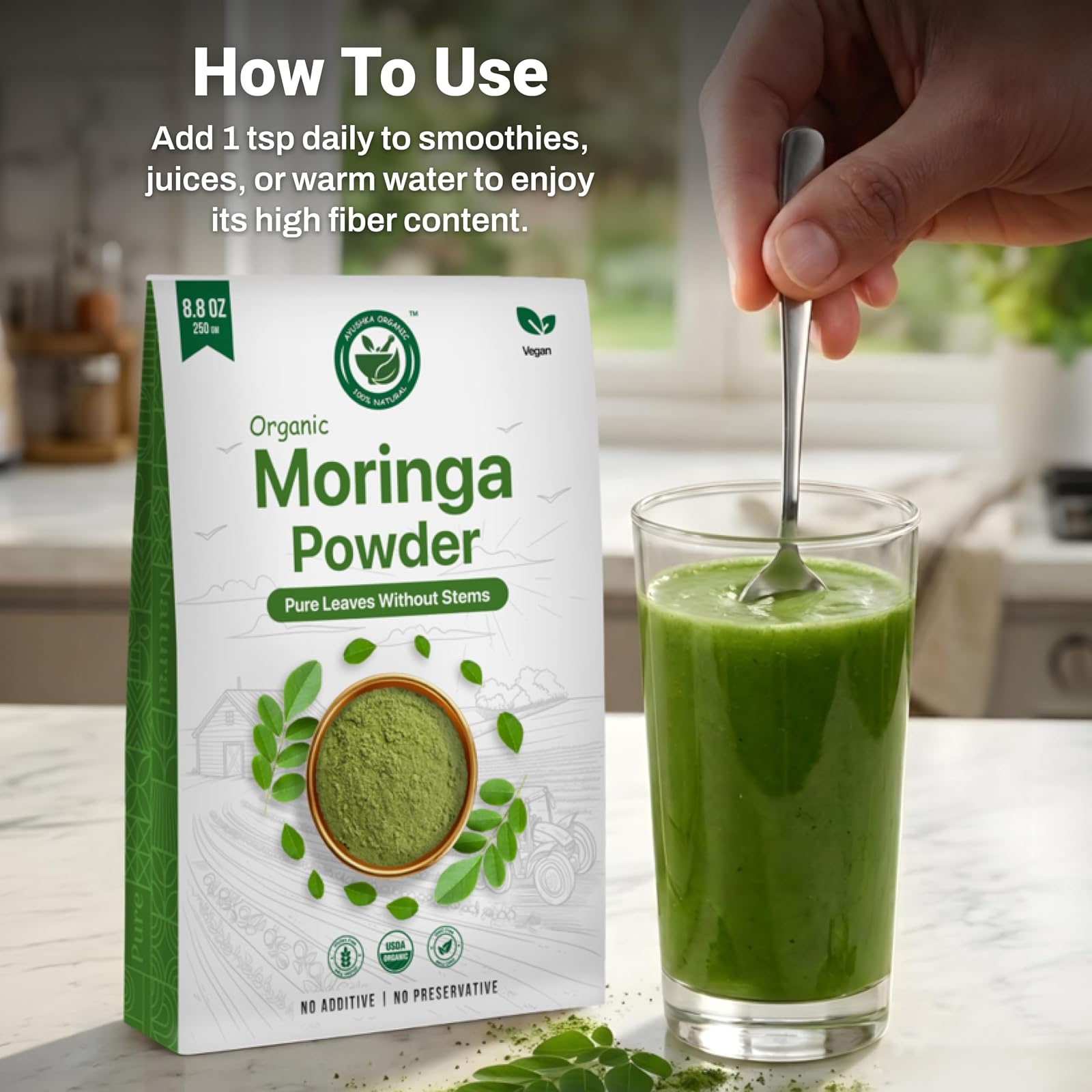 versatile Moringa powder for cooking