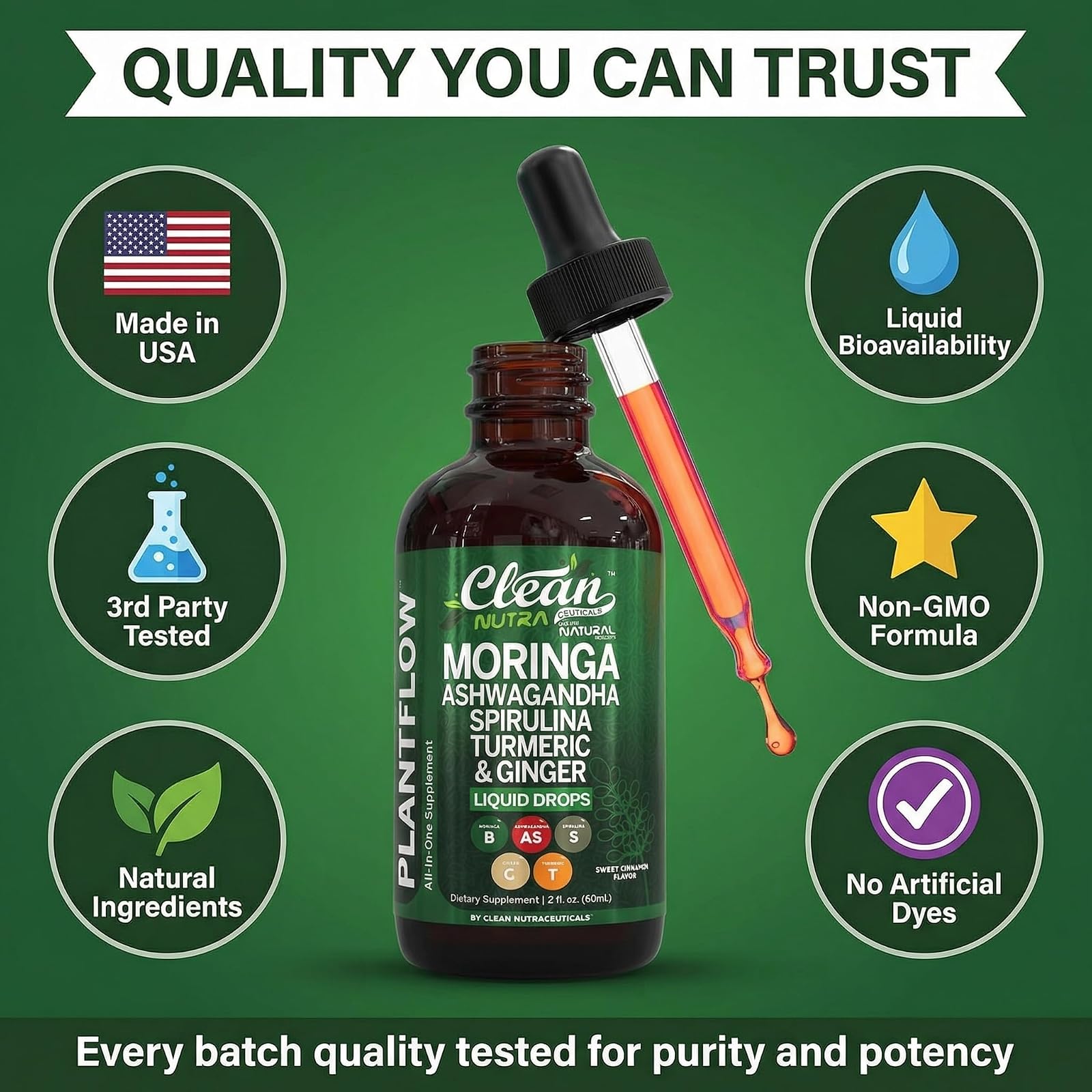 Versatile moringa supplement for smoothies