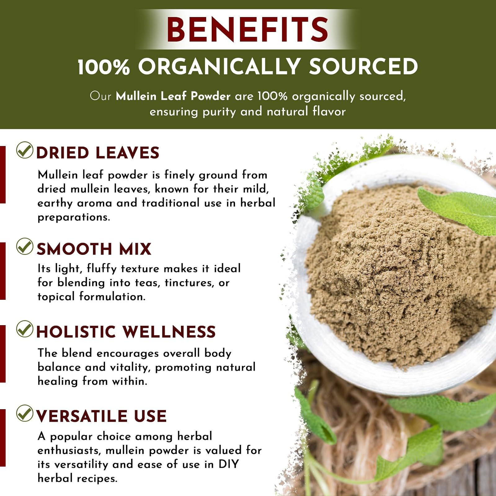 versatile mullein leaf powder uses