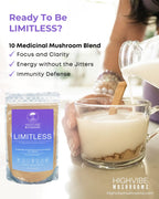 Versatile mushroom powder for smoothies