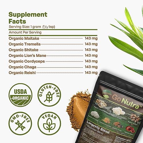 Versatile mushroom powder for smoothies