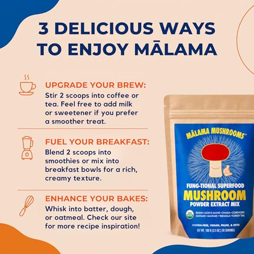 versatile mushrooms for smoothies and baking