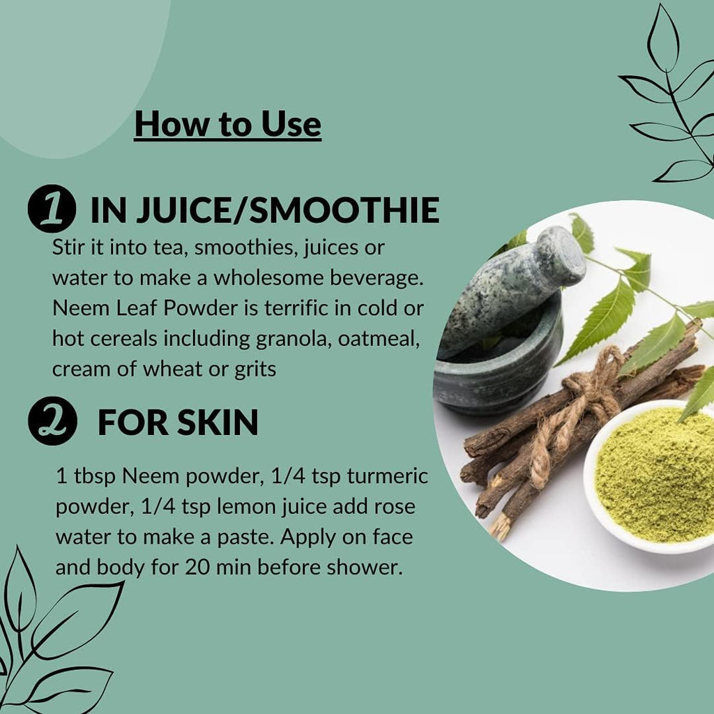 Versatile neem powder for cooking