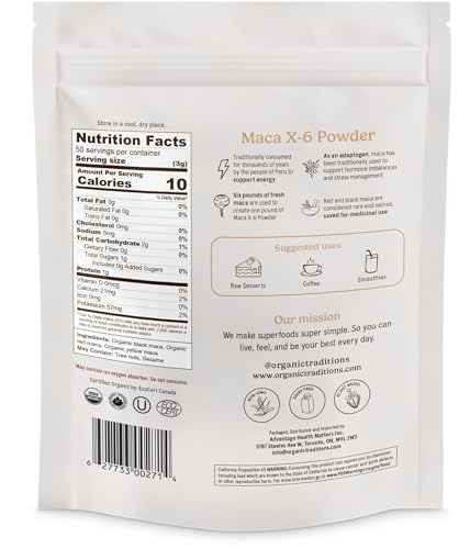 versatile organic maca for smoothies