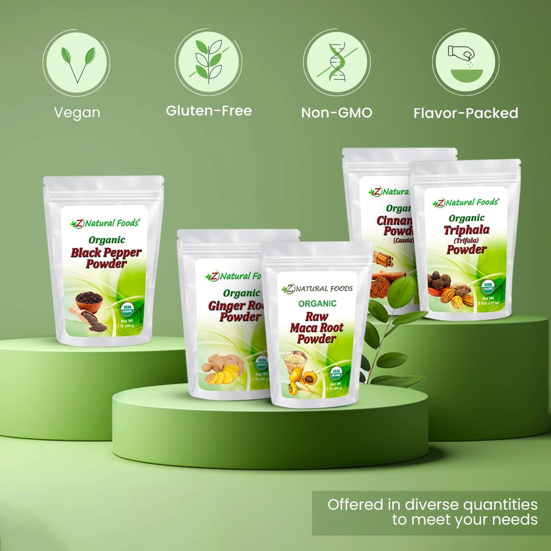 Versatile organic maca powder