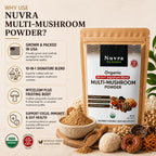 Versatile organic mushroom supplement