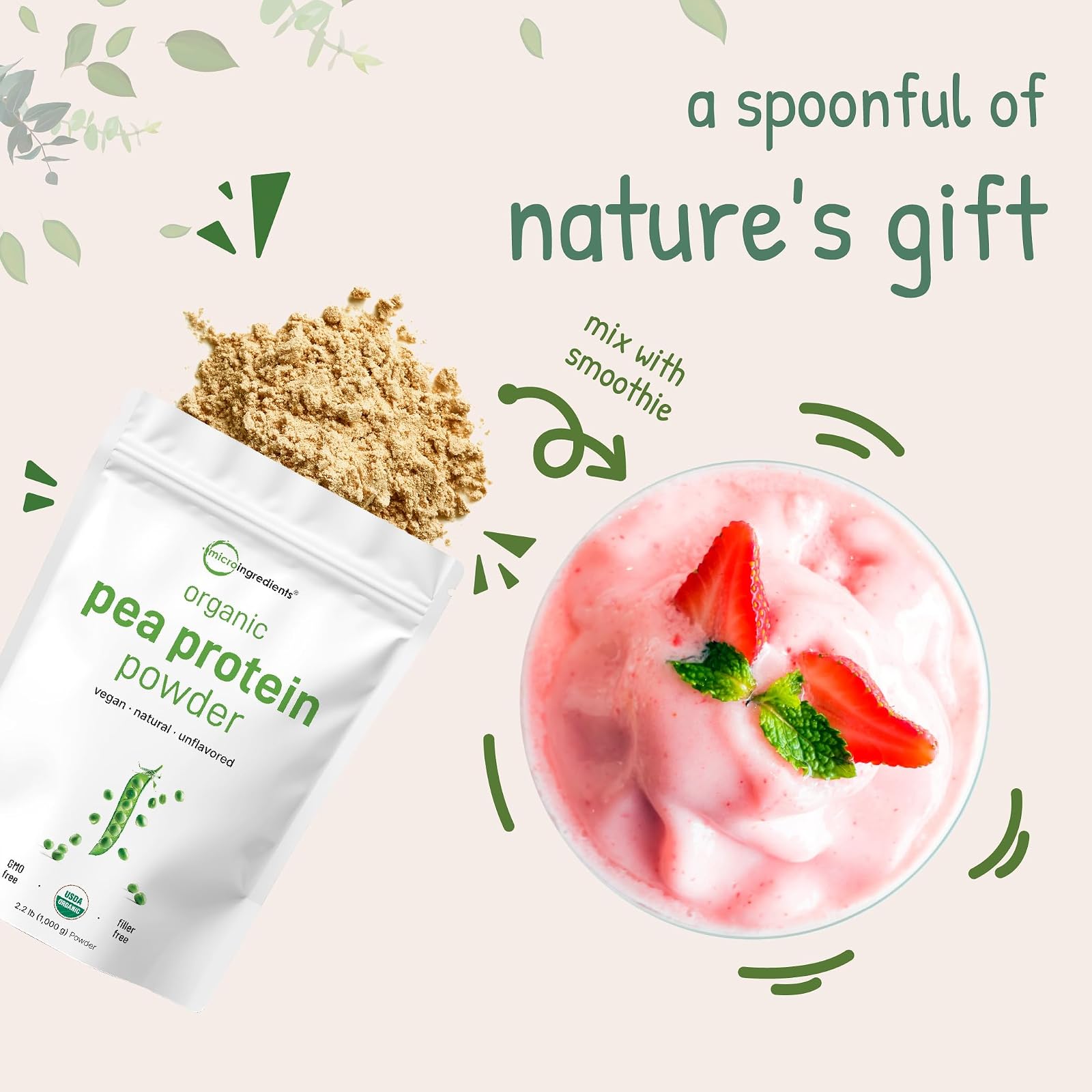 versatile pea protein for smoothies